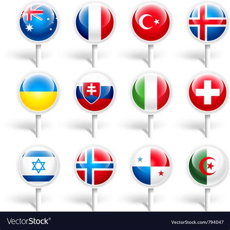 Flags Royalty Free Vector Image VectorStock