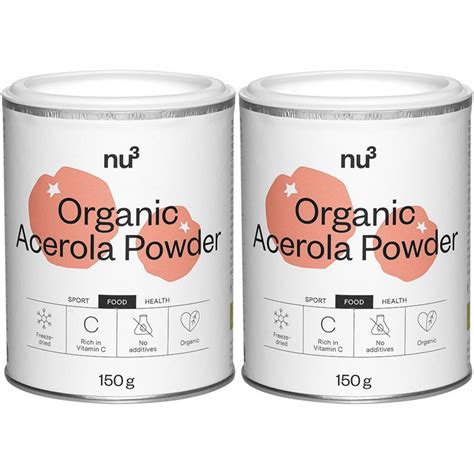 Nu3 Bio Acerola Pulver 2x150 G Shop Apotheke