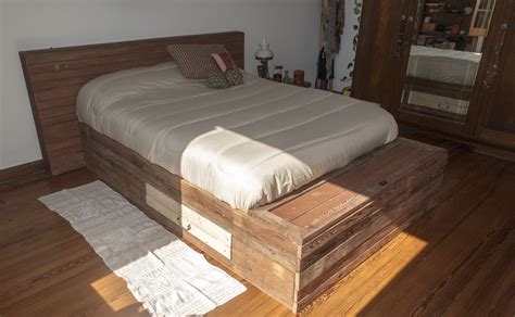 Cama Con Maderas Recicladas WOODHEAD Facebook WHMUEBLES Pallet