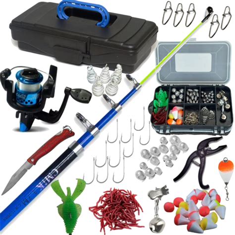 Kit Pesca Completo Vara Molinete Caixa Itens Boia Anzol Alicate