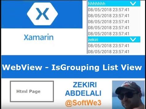 Grouping listview xamarin forms الجزء الاول YouTube