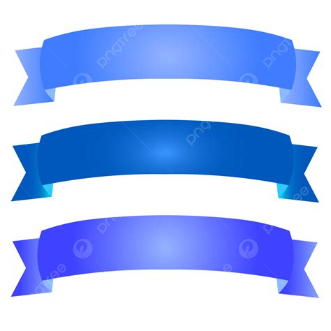 Azul Degradado Cinta Aviso Banner Clipart Png Dibujos Blue Ribbon