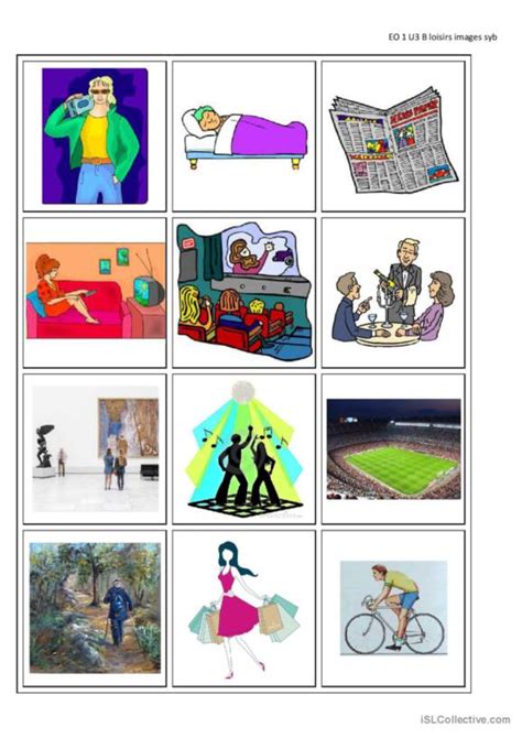 175 Loisirs Français FLE fiches pedagogiques pdf doc