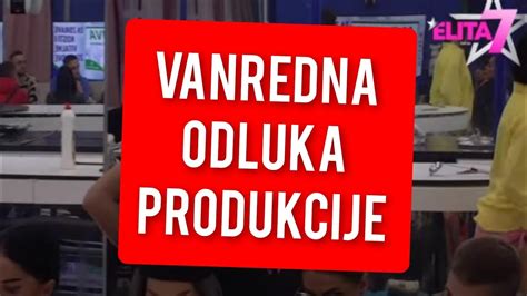 VANREDNA ODLUKA PRODUKCIJE CELA ZADRUGA U ŠOKU YouTube