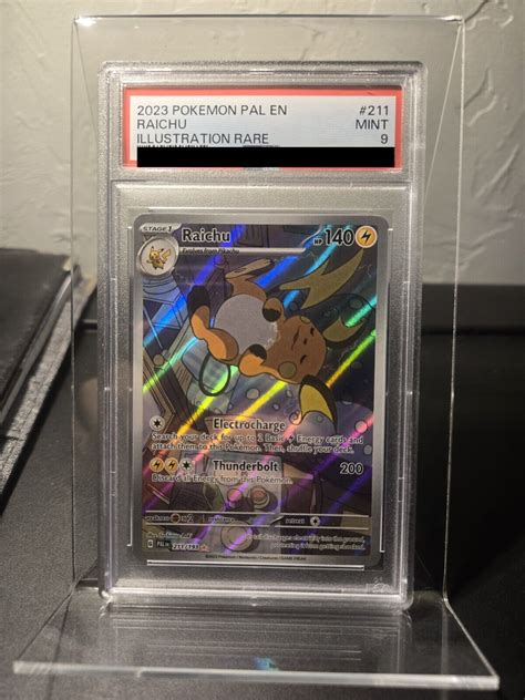 Raichu Pokemon 211 193 Illustration Rare Paldea Evolved PAL EN 2023 PSA