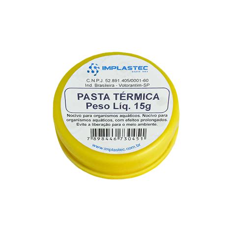 Pasta Térmica Branca Implastec 15g