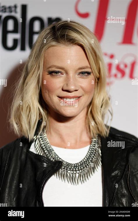 Actress Amy Smart Poses At The Conde Nast Traveler Hot List Party At