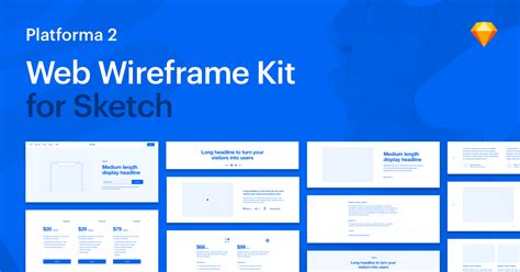 platforma 2 wireframe kit and flowchart bundle