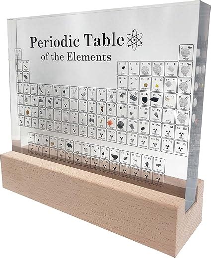 Tavola Periodica Acrilica Con Elementi Reali Tavola Resina Con