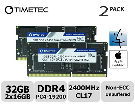 Пам ять Timetec Hynix IC Apple 32 GB KIT 2x16GB DDR4 2400MHz PC4 19200
