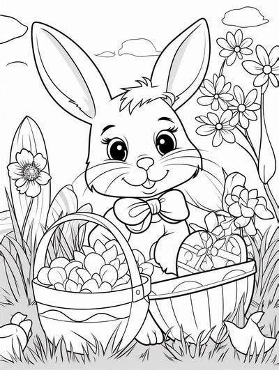 Free Coloring Page Of Easter April Holiday Free Printables In 2024