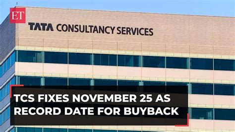 Tcs Fixes Record Date For Buyback All The Key Details You Need To Know
