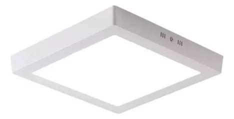 Plafón Cuadrado Led Adosar 12w Luz Cálida X 6 Unidades Meses sin