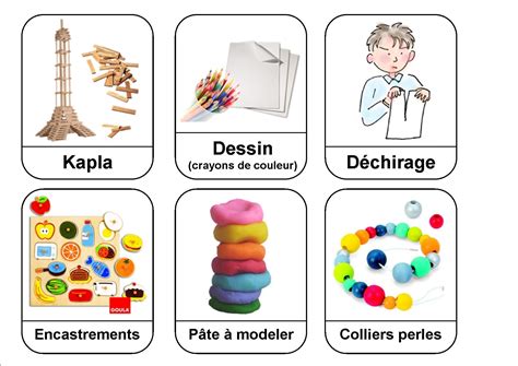 Les étiquettes coins et activités de la classe Plus School