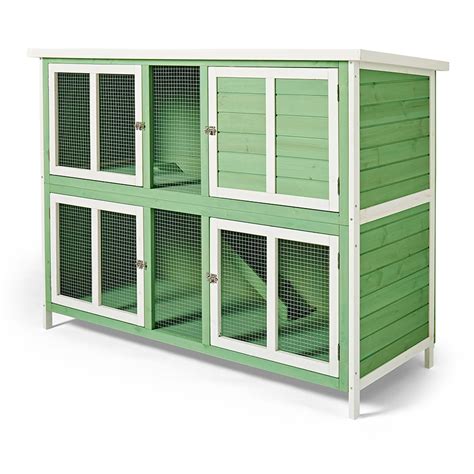 Pets At Home Bluebell Guinea Pig And Rabbit Hideaway Hutch Green