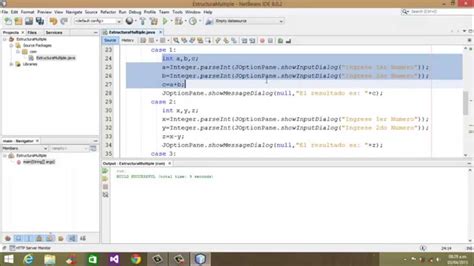 tutorial java netbeans 7 estructura switch youtube