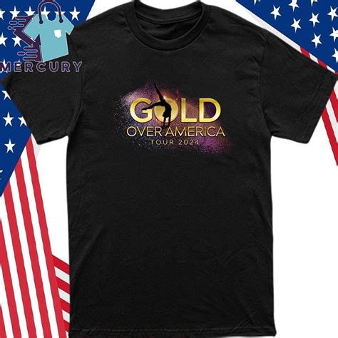 Gold Over America Tour Starring Simone Biles Tour 2024 Shirt Walmart