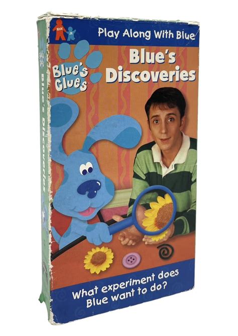 Nick Jr Blues Clues Play Blues Discoveries Vhs Video Tape Nickelodeon