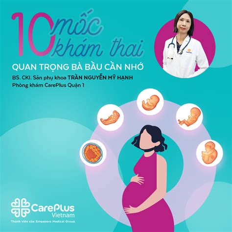 10 mốc khám thai quan trọng bà bầu cần nhớ