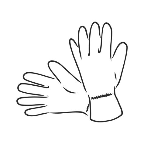 Dibujo Vectorial De Guantes 11093250 Vector En Vecteezy