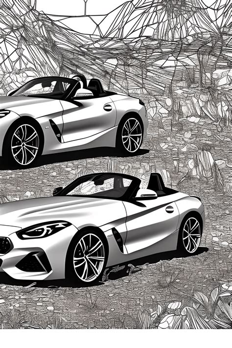Dibujo Para Colorear Del BMW Z4 2022 Creative Fabrica