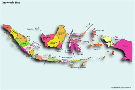 Genera Grafico De Mapa De Indonesia Colorear Mapa De Indonesia Con
