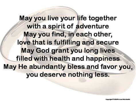 Christian Blessing For The Bride And Groom Wedding Blessing Print Toast