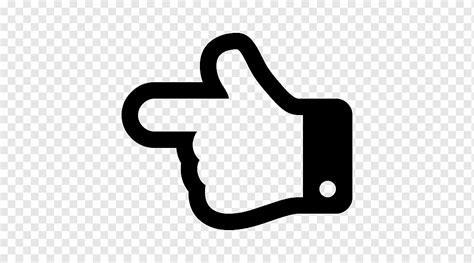 Hand Index Finger Font Awesome Click Text Hand Silhouette Png PNGWing