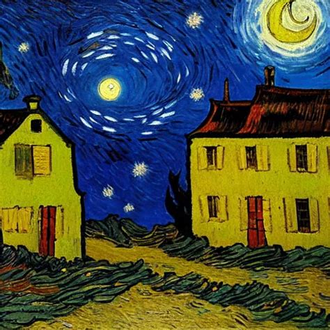 A Moony Night Painted By Willian Vans Gogh Stable Diffusion OpenArt