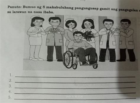 Bumuo Ng Pangungusap Mula Sa Mga Larawan Na Nasa Ibaba Salungguhitan