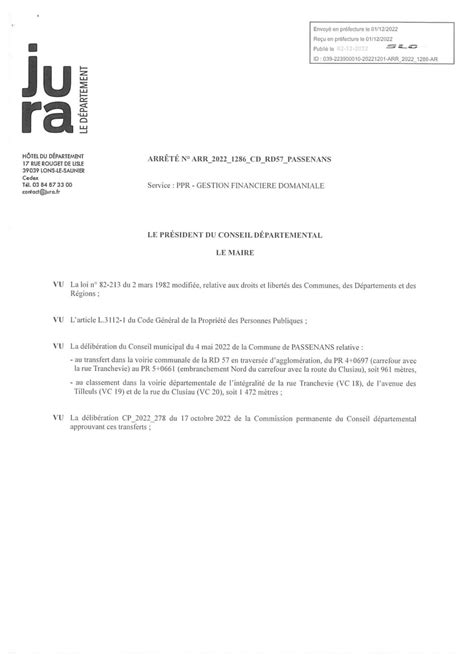 Calaméo ARR 2022 1286BIS CD RD57 PASSENANS