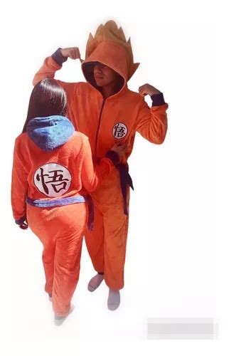 Pijama Mameluco Inspirada En Goku Tipo Kigurumi Meses sin interés