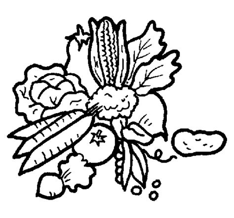 Disegno Di Verdure Da Colorare Acolore