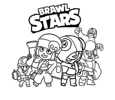 Kolorowanka Darmowe Brawl Stars Pobierz Wydrukuj Lub Pokoloruj Online