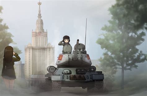 Katyusha And Nonna Girls Und Panzer Drawn By Kiln Firelink Danbooru