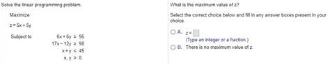 solve the linear programming problem what is the maxi… solvedlib