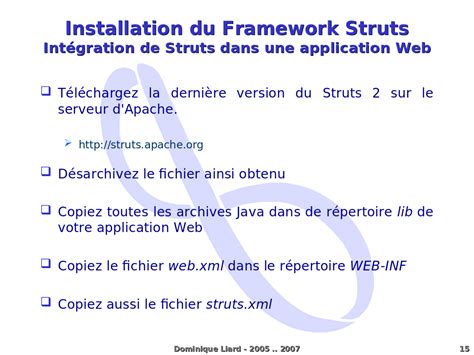 Le Framework Struts Installation Du Framework Struts Int Gration De