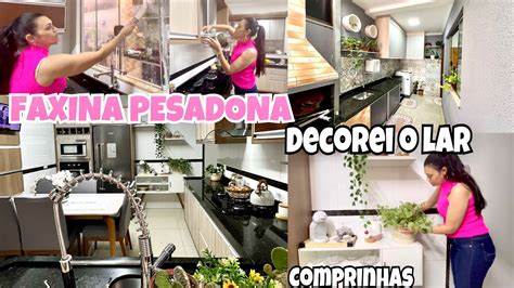 FAXINA PESADONA COMPLETA COMPRINHAS PARA CASA DECOREI A COZINHA