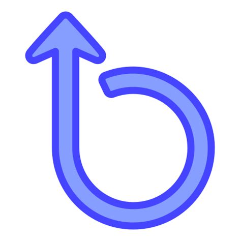 Icono De Flecha Giratoria Generic Blue
