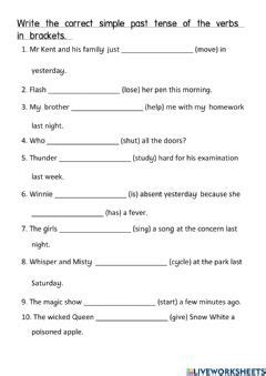 Brackets Worksheets