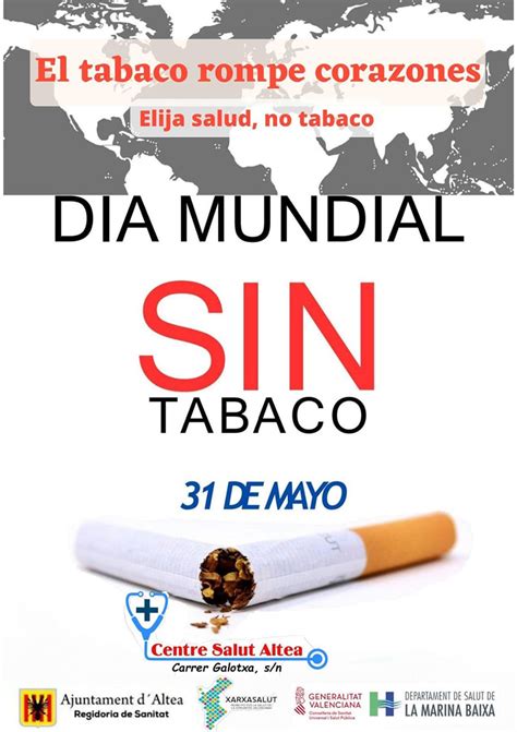 Sanidad conmemora el Día Mundial sin Tabaco Altea Digital