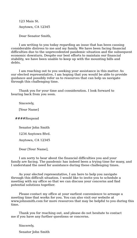2 Examples Of Sample Letter To Mp Asking For Help