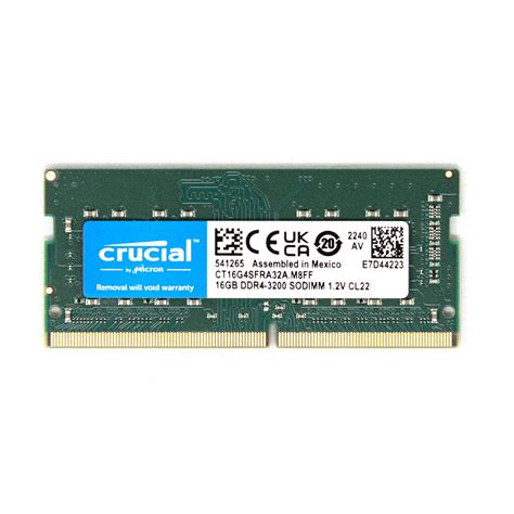 Crucial DDR4 3200 SO DIMM Memory Module 16GB Protectli