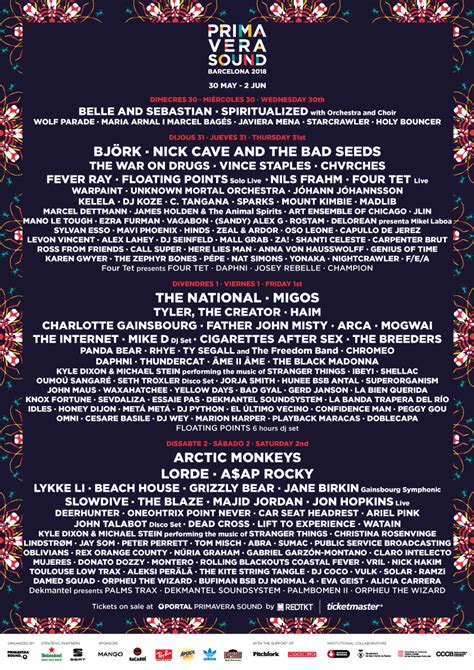 Primavera Sound Lineup