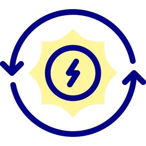Icono De Energ A Renovable Detailed Mixed Lineal Color