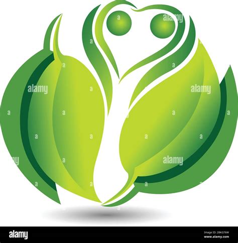 Green Leaf Eco Friendly Logo Stock Vector Image Art Alamy