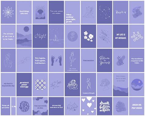 Very Peri Danish Pastel Aesthetic Wall Collage Kit Danish Etsy