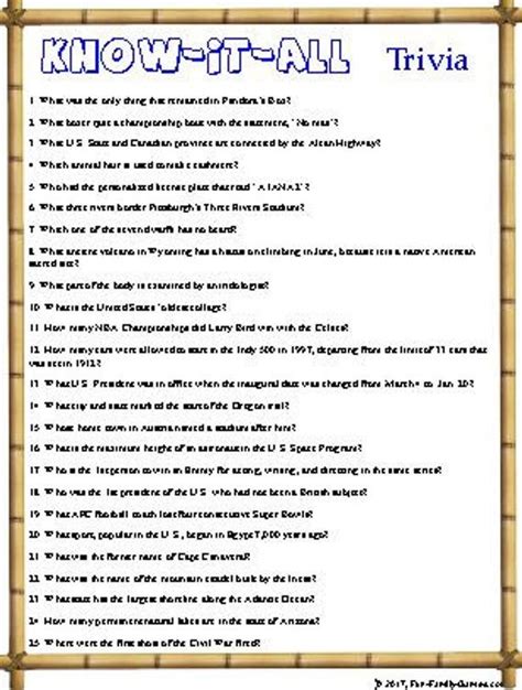 Amusing Quiz Questions And Answers 133 Fun Trivia Questions