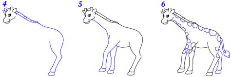 Dessin Au Crayon De Girafe Facile