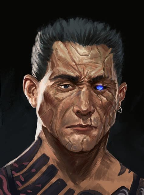 ArtStation Character Portraits Salvador Trakal Cyberpunk Character